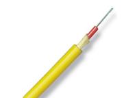 China Simplex Indoor Fiber Optic Cable 9/125 G652D Yellow PVC Jacket 1.6mm for sale