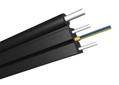 China LSZH Jacket Self-Support FTTH Drop Fiber Optic Cable 2-12 Core with 60N Load Capacity for sale