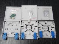 China 4-Fiber FTTH PC Housing Socket Panel with LC Adapters - 86×86×27mm for CATV Networks for sale