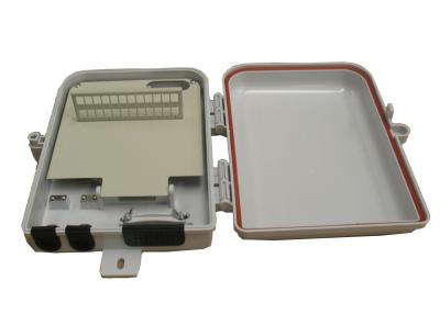 China 24-Port Plastic FTTH Fiber Distribution Box 220x80x300mm for Indoor/Outdoor Wall & Pole Mounting for sale