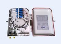 China 24-Port Plastic FTTH Fiber Distribution Box 220x80x300mm for Indoor/Outdoor Wall & Pole Mounting for sale