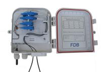 China 24-Port Plastic FTTH Fiber Distribution Box 220x80x300mm for Indoor/Outdoor Wall & Pole Mounting for sale