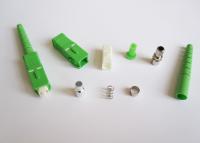 China SC UPC Fiber Connector 3.0mm Simplex Blue Housing for Optical Fiber Communication for sale