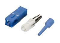 China Zinc Alloy Green Single Mode SC Fiber Connector for CATV LAN Network - 0.2dB Insertion Loss, -40°C to +75°C Operating Range for sale