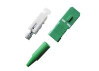 China Zinc Alloy Green Single Mode SC Fiber Connector for CATV LAN Network - 0.2dB Insertion Loss, -40°C to +75°C Operating Range for sale