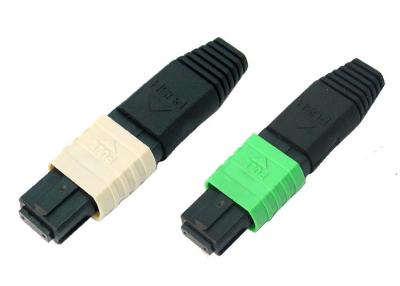 China 12-Core MPO Fiber Optic Connectors with High Return Loss ≥60dB and -40°C to +75°C Temperature Range for sale