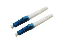 China CATV Simplex Multimode LC Fiber Optic Connector 1.25mm Ferrule Beige Housing for sale