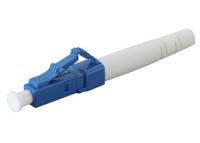 China CATV Simplex Multimode LC Fiber Optic Connector 1.25mm Ferrule Beige Housing for sale