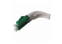 China LC Duplex 3.0mm Fiber Optic Connector with 45degree Bent Boot for sale