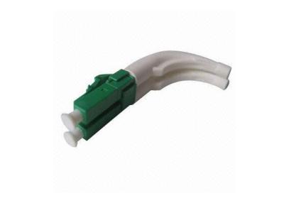 China LC Duplex 3.0mm Fiber Optic Connector with 45degree Bent Boot for sale