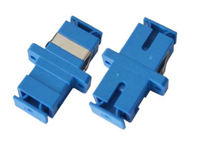 China SC Simplex Multimode Fiber Optic Adapter with Ceramic Sleeve, ≤0.2dB Insertion Loss, -40°C to +85°C Range for sale
