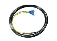 China 2 Core 4 Core Outdoor Waterproof Fiber Optic Pigtail FC Connector SM 9/125um for sale