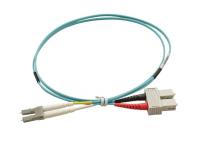 China OM3 / OM4 UPC LSZH Fiber Optic Patch Cord with Red Black Boot for sale