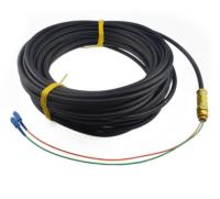 China Outdoor Armoured 0.9mm 2.0mm Fiber Optic Patch Cord with 2 Cores Pigtail - ≤0.2dB Insertion Loss, >10kg Tensile Strength for sale