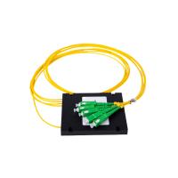 China SC APC Connector Fiber Optic Splitter 1x4 PLC Splitters 1650 nm for sale