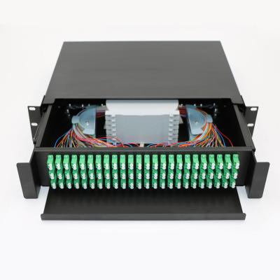 China Sliding Type FTTH Optical Junction Box ODF Patch Panel Terminal Box 12 Core 24 Core for sale