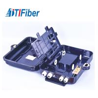 China FTTH 24 Ports Fiber Optic Distribution Box Indoor Outdoor SC LC Adapters IP65 Plastic for sale