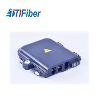 China FTTH 24 Ports Fiber Optic Distribution Box Indoor Outdoor SC LC Adapters IP65 Plastic for sale
