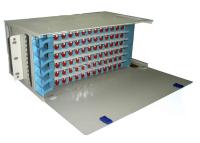 China 72 Core 4U ODF Fiber Optic Distribution Box FC UPC Pigtails Adapters 19 Inch Rack Mount for sale