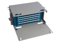 China 72 Core 4U ODF Fiber Optic Distribution Box FC UPC Pigtails Adapters 19 Inch Rack Mount for sale