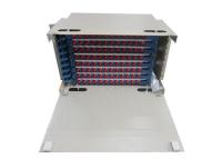 China 6U Rack Mounted Fiber Optic Distribution Box - 96 Core Capacity with FC/SC/ST/LC Adapter Support for sale