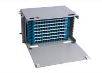 China 6U Rack Mounted Fiber Optic Distribution Box - 96 Core Capacity with FC/SC/ST/LC Adapter Support for sale