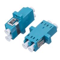 China SC UPC Simplex Fiber Optic Adapter Single Mode with Ceramic Sleeve 0.2dB Insertion Loss for sale