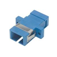China SC UPC Simplex Fiber Optic Adapter Single Mode with Ceramic Sleeve 0.2dB Insertion Loss for sale