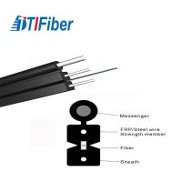 China G652D Single Mode Fiber Optic Cable 1-4 Core 2.0×5.3mm Outdoor Drop Cable for FTTx Telecommunications for sale