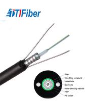 China GYXTW 6 Core 4 Core Fiber Optic Cable Single Mode PE Black Jacket for sale