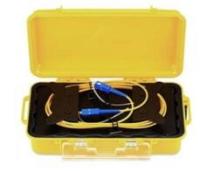 China OTDR FTTH Fiber Optic Launch Cable Box Single Mode LSZH 1KM 2KM with <0.5dB Loss and -40° to +55℃ Operating Range for sale