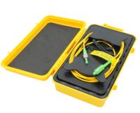 China OTDR FTTH Fiber Optic Launch Cable Box Single Mode LSZH 1KM 2KM with <0.5dB Loss and -40° to +55℃ Operating Range for sale