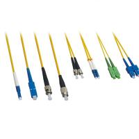 China FTTH Singlemode Duplex Fiber Optic Jumper Cable Low Insertion Loss 0.1dB for sale