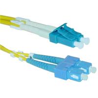 China LSZH Simplex Single Mode Fiber Optic Patch Cord 9/125um LC to SC Jumper Cable Low Insertion Loss 0.1dB for sale