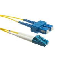 China LSZH Simplex Single Mode Fiber Optic Patch Cord 9/125um LC to SC Jumper Cable Low Insertion Loss 0.1dB for sale