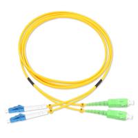 China LSZH Simplex Single Mode Fiber Optic Patch Cord 9/125um LC to SC Jumper Cable Low Insertion Loss 0.1dB for sale