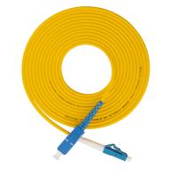 China Yellow LSZH Fiber Optic Patch Cord SC LC UPC APC Singlemode 3m 5m 10m 15m for sale