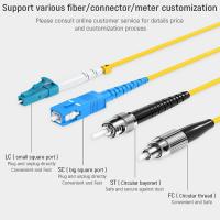 China Yellow LSZH Fiber Optic Patch Cord SC LC UPC APC Singlemode 3m 5m 10m 15m for sale