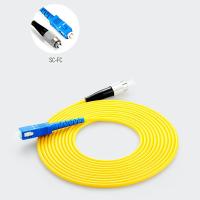 China Yellow LSZH Fiber Optic Patch Cord SC LC UPC APC Singlemode 3m 5m 10m 15m for sale