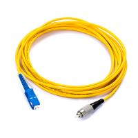 China Yellow LSZH Fiber Optic Patch Cord SC LC UPC APC Singlemode 3m 5m 10m 15m for sale
