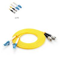 China Yellow LSZH Fiber Optic Patch Cord SC LC UPC APC Singlemode 3m 5m 10m 15m for sale