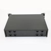 China 19 Inch 1u 2u Rack Mount Mpo Cassette Patch Panel Plc Splitter Fiber Panel for sale