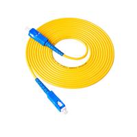 China SC Single Mode Simplex Fiber Optic Patch Cord 3.0mm Custom Length Low Insertion Loss ≤0.25dB for sale