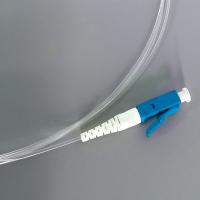 China FTTH Transparent LC UPC Fiber Optic Patch Cord Simplex Invisible 1m for sale