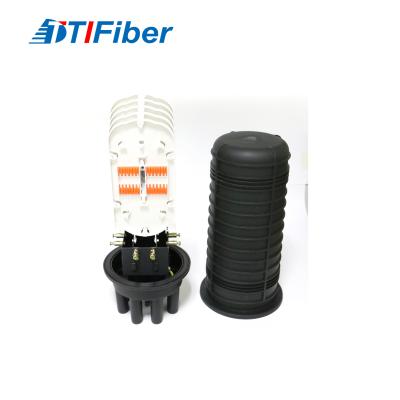 China Heat Shrink 96 Core Fiber Optic Splice Closure FOSC Dome 4 Splice Tray IP65 for sale