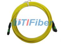 China 12 core MTP Fiber Optic Patch Cord with 3.0mm Round Fiber Cable for sale