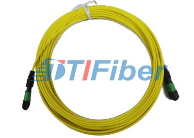 China 12 core MTP Fiber Optic Patch Cord with 3.0mm Round Fiber Cable for sale