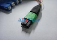 China MPO to SC Fiber Optic Patch Cord 12 Fiber with 0.35dB Low Loss for MPO Cassettes -40°C to 80°C Operating Range for sale