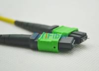 China 12 core MTP Fiber Optic Patch Cord with 3.0mm Round Fiber Cable for sale