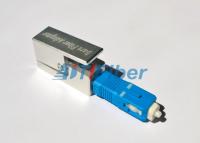 China Round SC Bare Optical Fiber Adapter for FC/SC/ST/LC Connectors with ≤0.3dB Insertion Loss and -40°C to 75°C Operating Range for sale